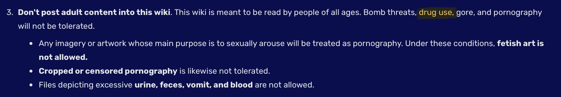 Posting inappropriate subject matter | Fandom