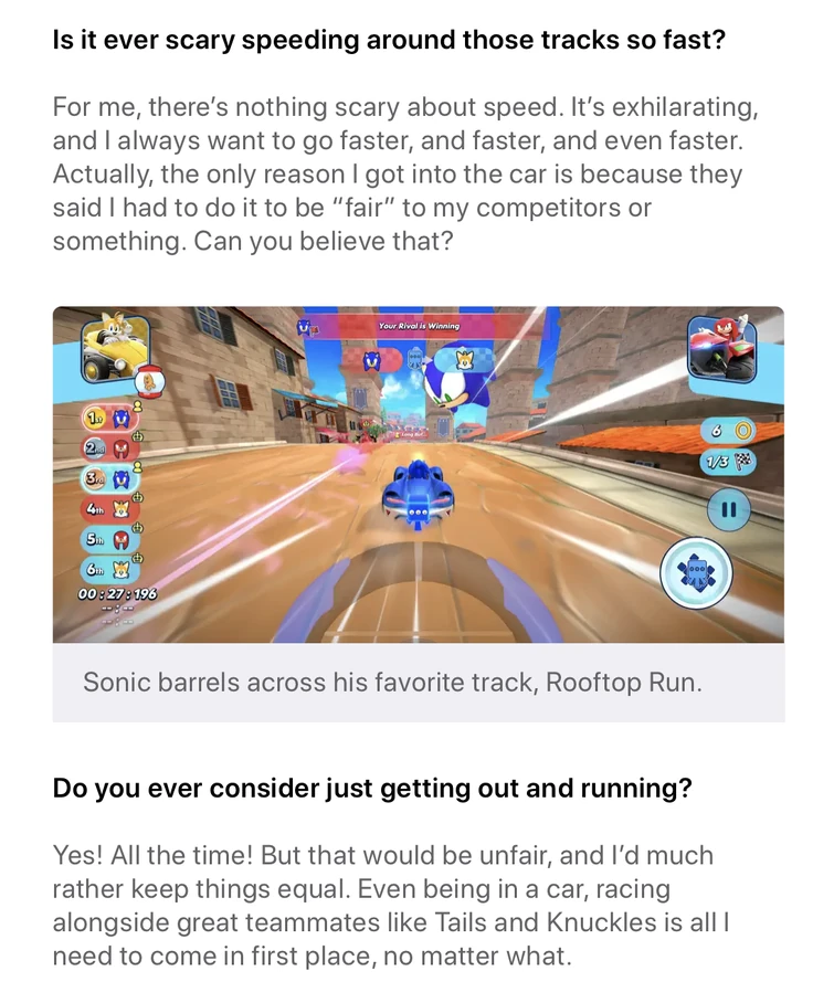 Why does Sonic drive in a car? | Fandom