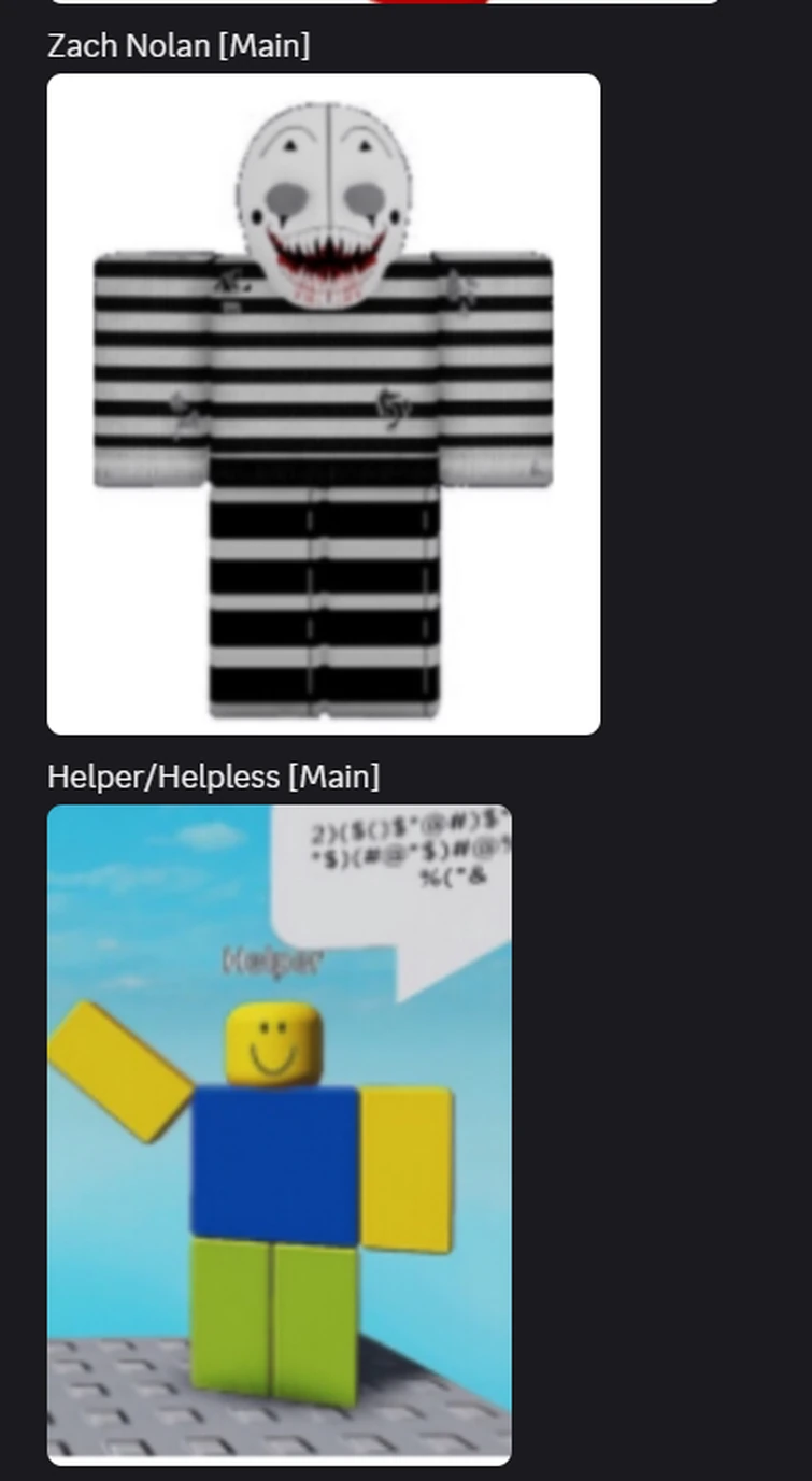 Confirmed characters for my roblox mod | Fandom