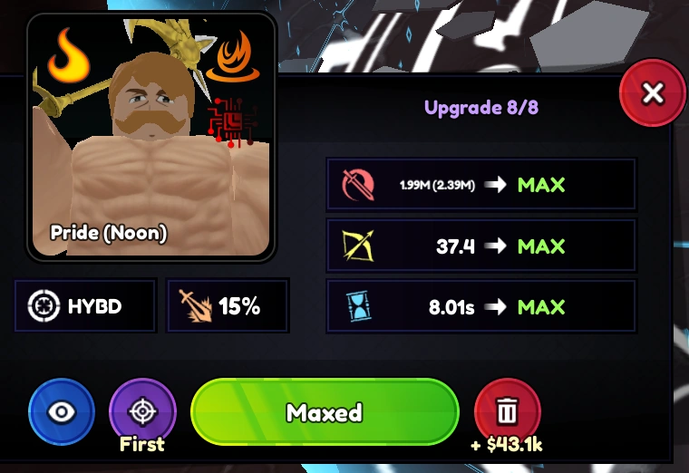 Pride Noon No skill tree Stats: A+ B B- | Fandom