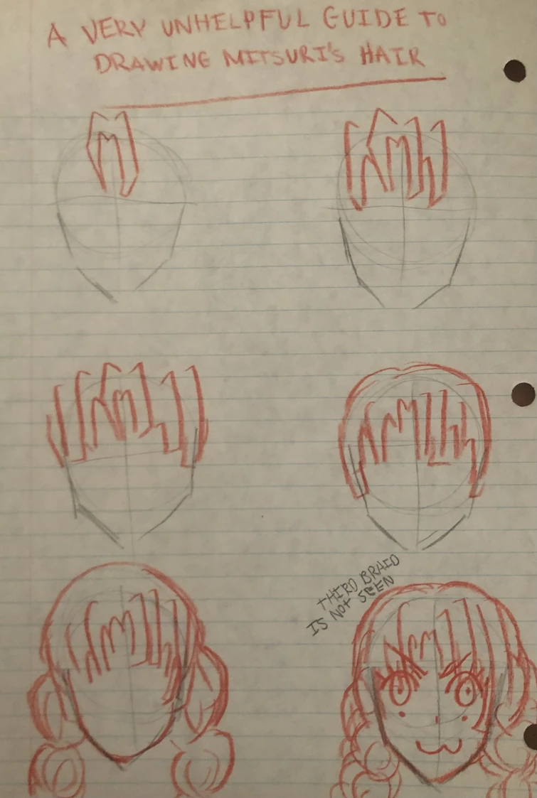 Doodles + Unhelpful hair tutorials by me. 😀👍 | Fandom