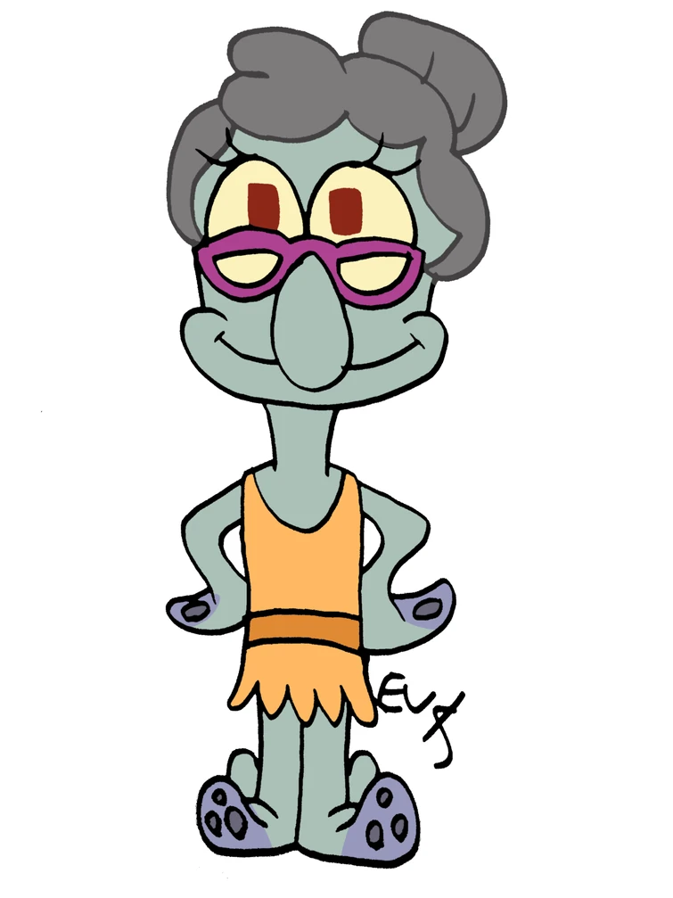 My drawing of Squidward's mom | Fandom