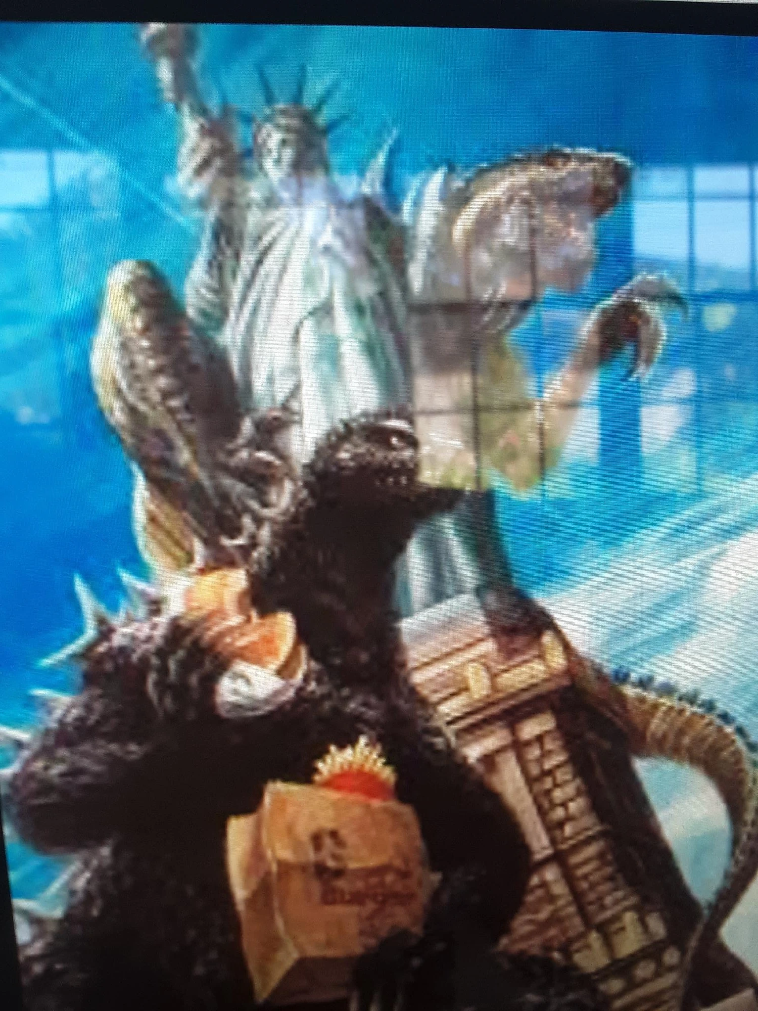 I built a clay battra and a Lego mogera and biollante what monster ...