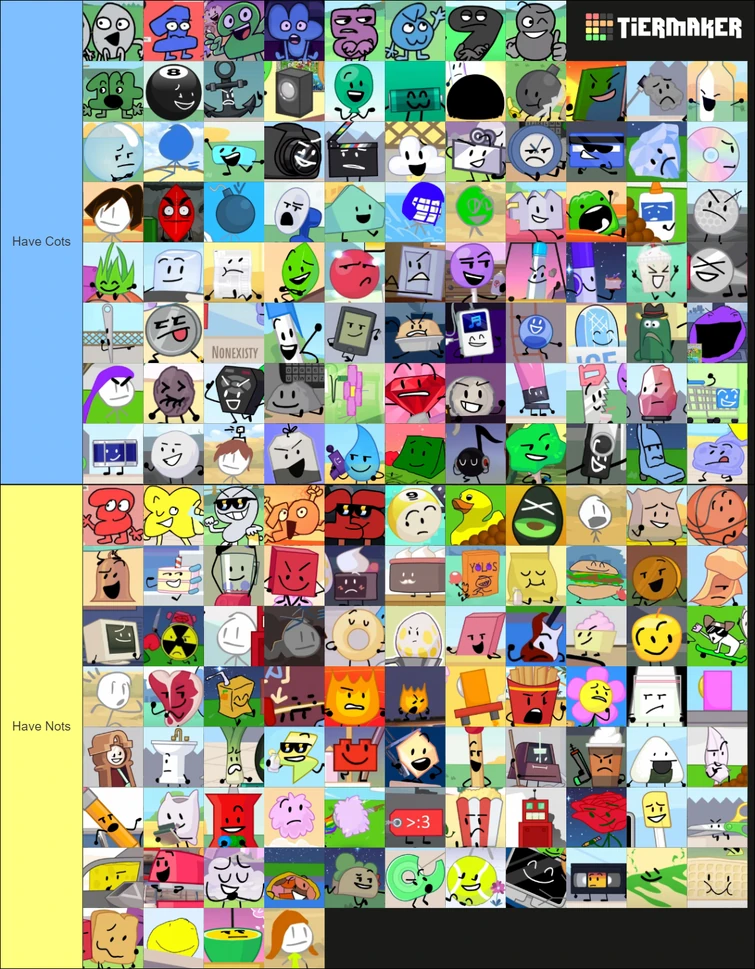 all bfdi characters on teams but do anything but eliminate them | Fandom