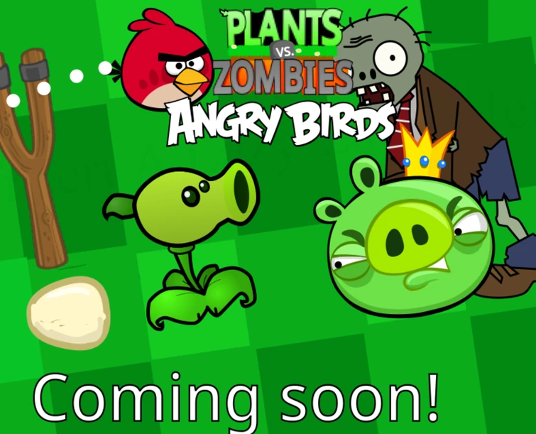 I made an angry birds pvz game logo! | Fandom