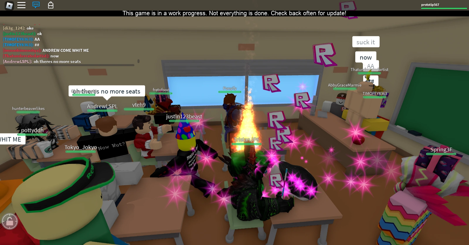 an inappropriate user was in meepcity in retrostudio and was doing very ...