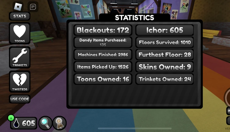 DROP YOUR DANDYS WORLD STATS HERE!!1'1!!! | Fandom