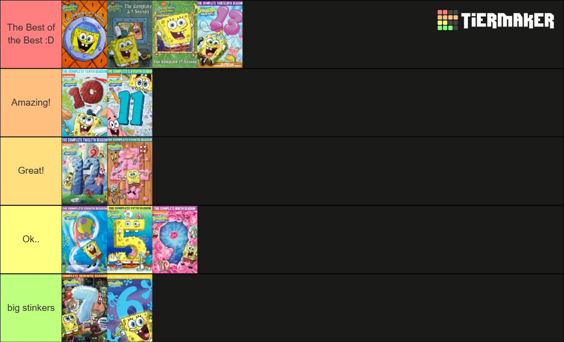 SB Seasons tier list because why not | Fandom