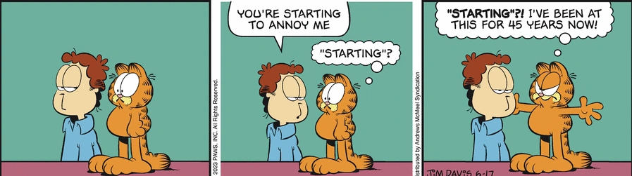 so garfield DOES have age | Fandom