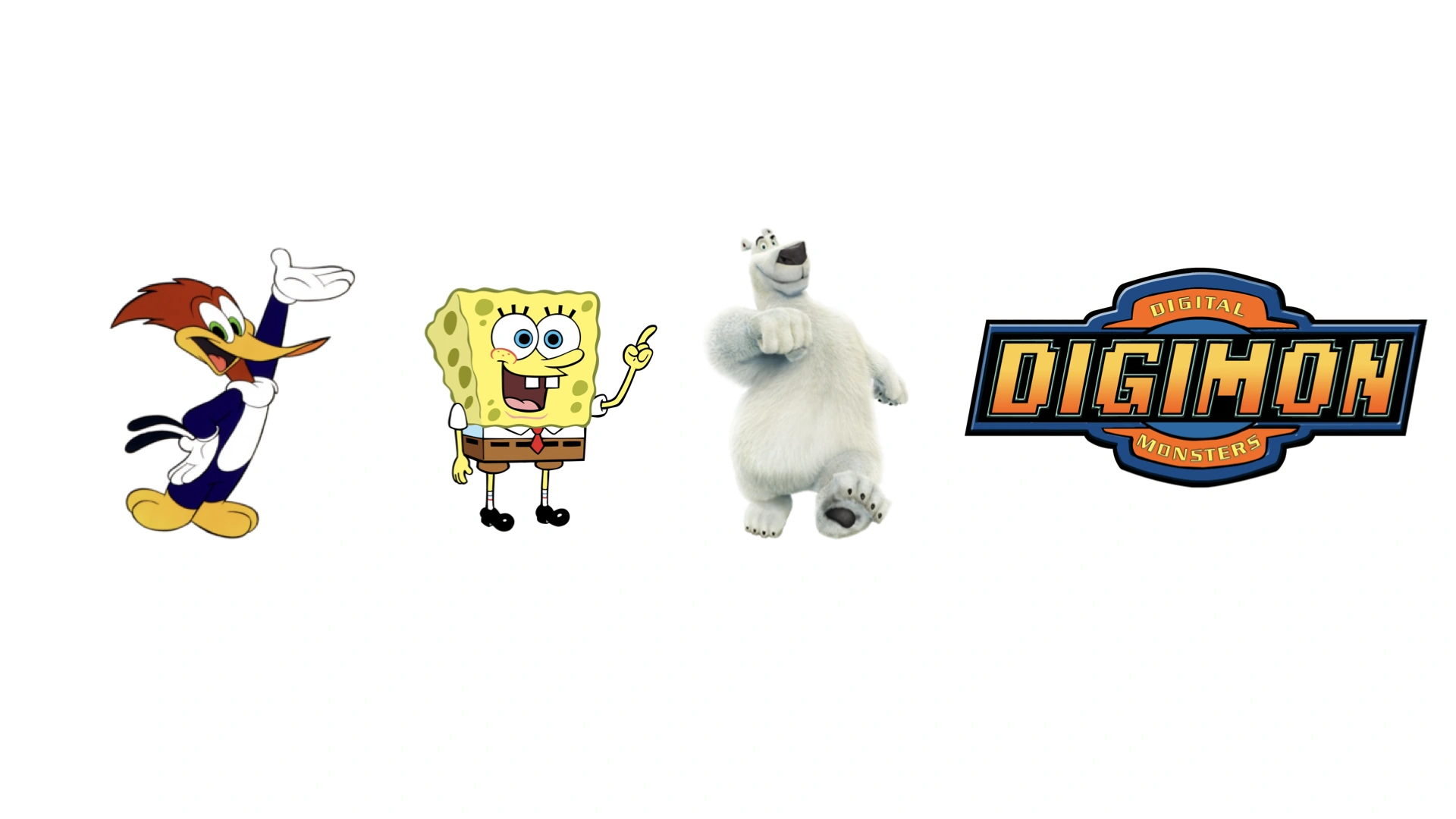 Woody Woodpecker, SpongeBob and Norm the Polar Bear likes Digimon! | Fandom