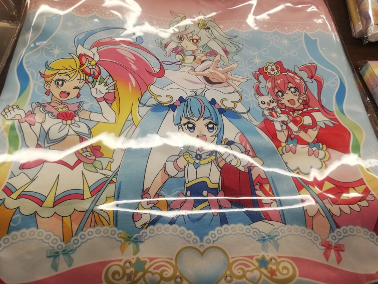Precure goods at movie theaters where Precure All Stars F is being ...