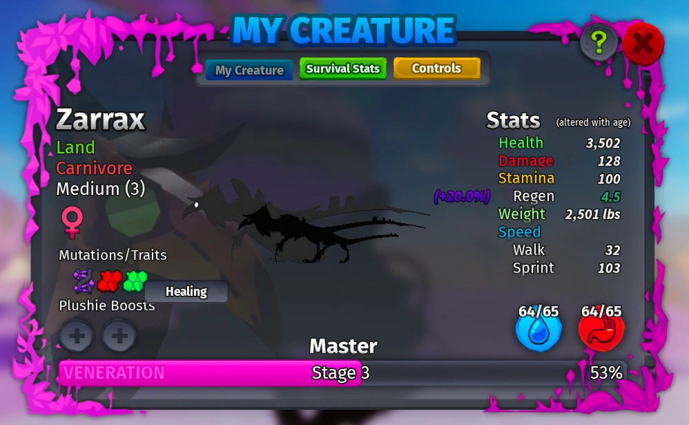 Auctioning a bite/healing shadow zarrax!! | Fandom