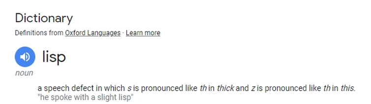 Do you have a lisp? | Fandom