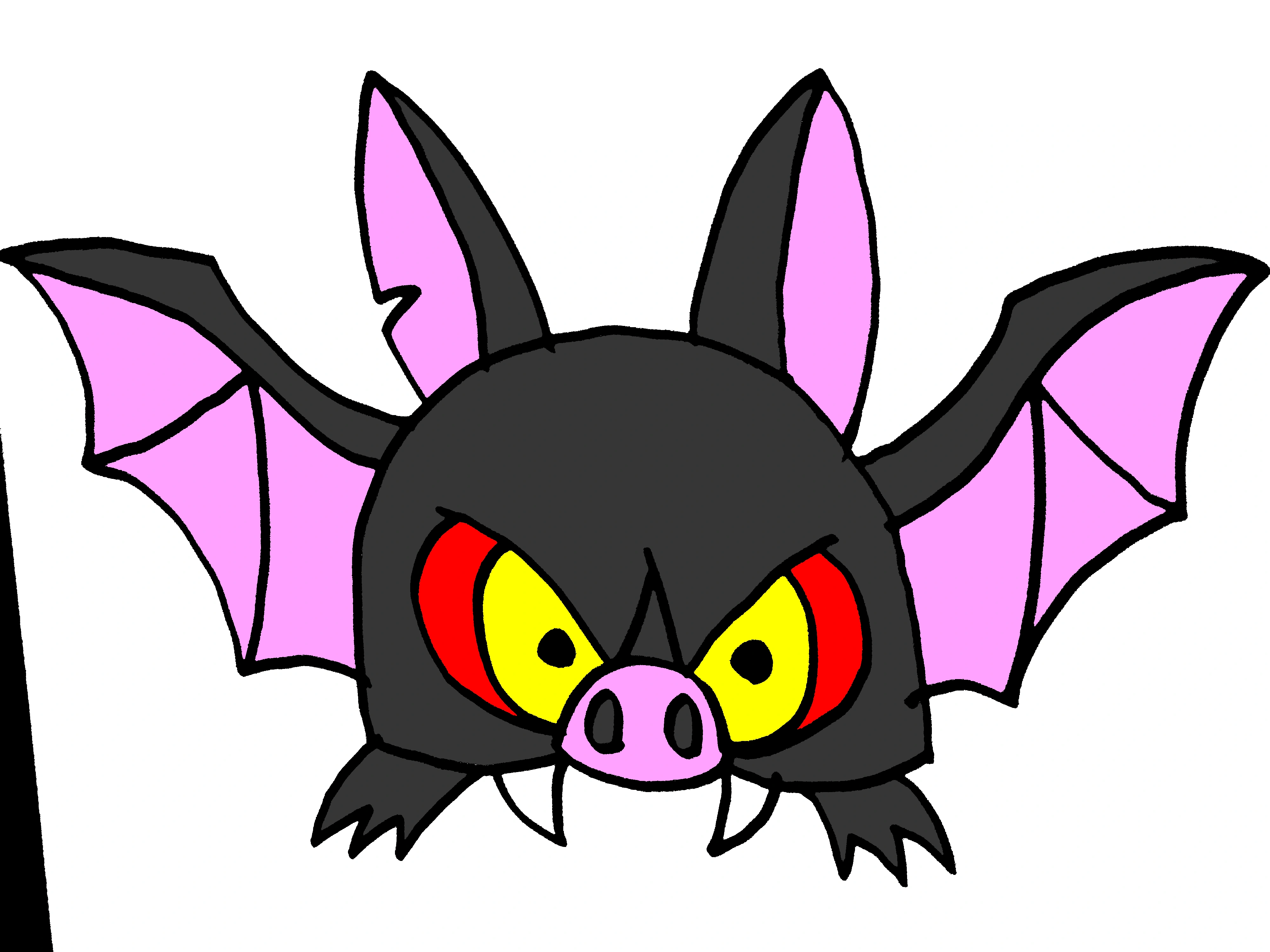 My drawing of a bat | Fandom