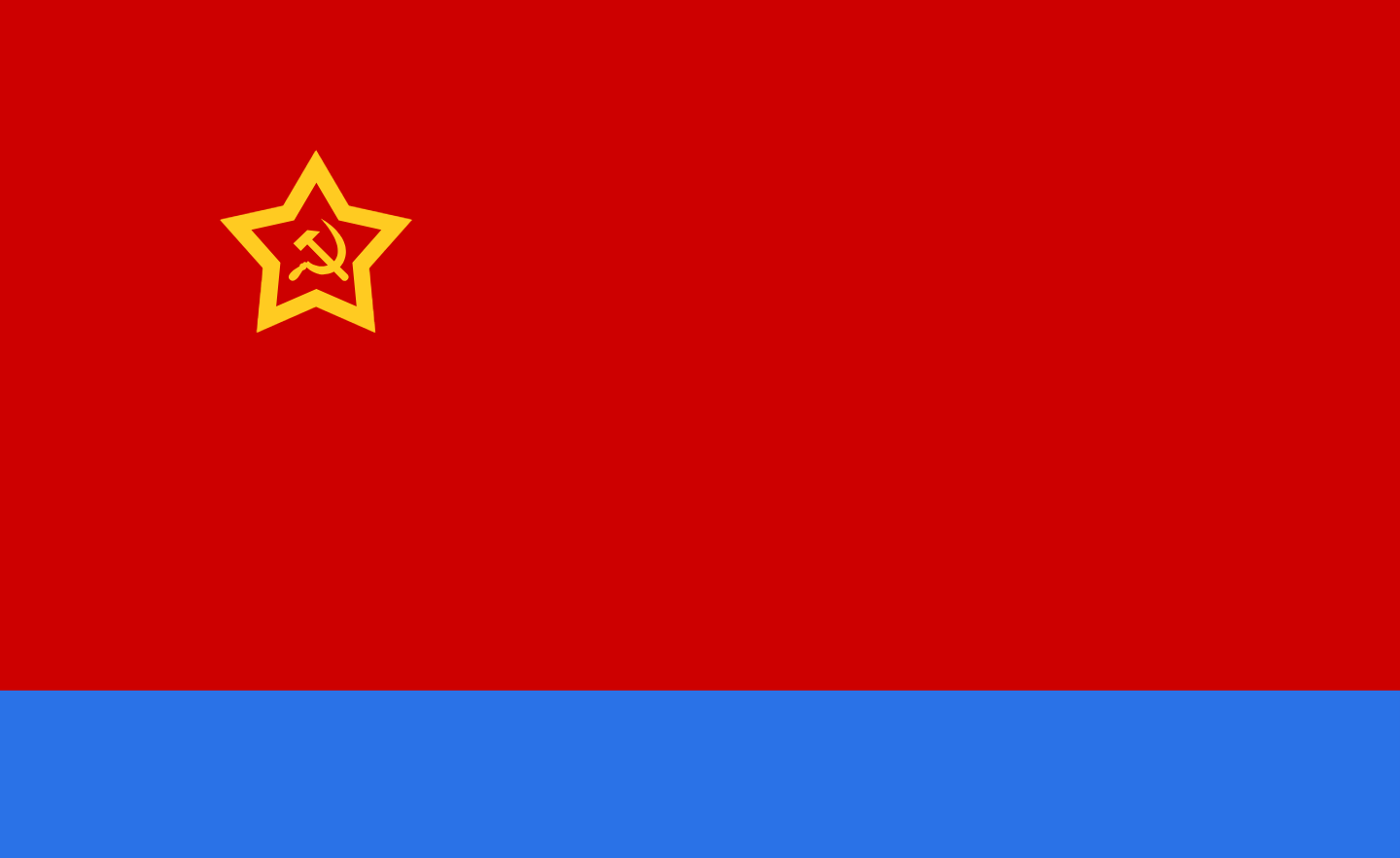 Flags of some Ichkerian SSR and the Ukrainian SSR if Gorbie got his way ...