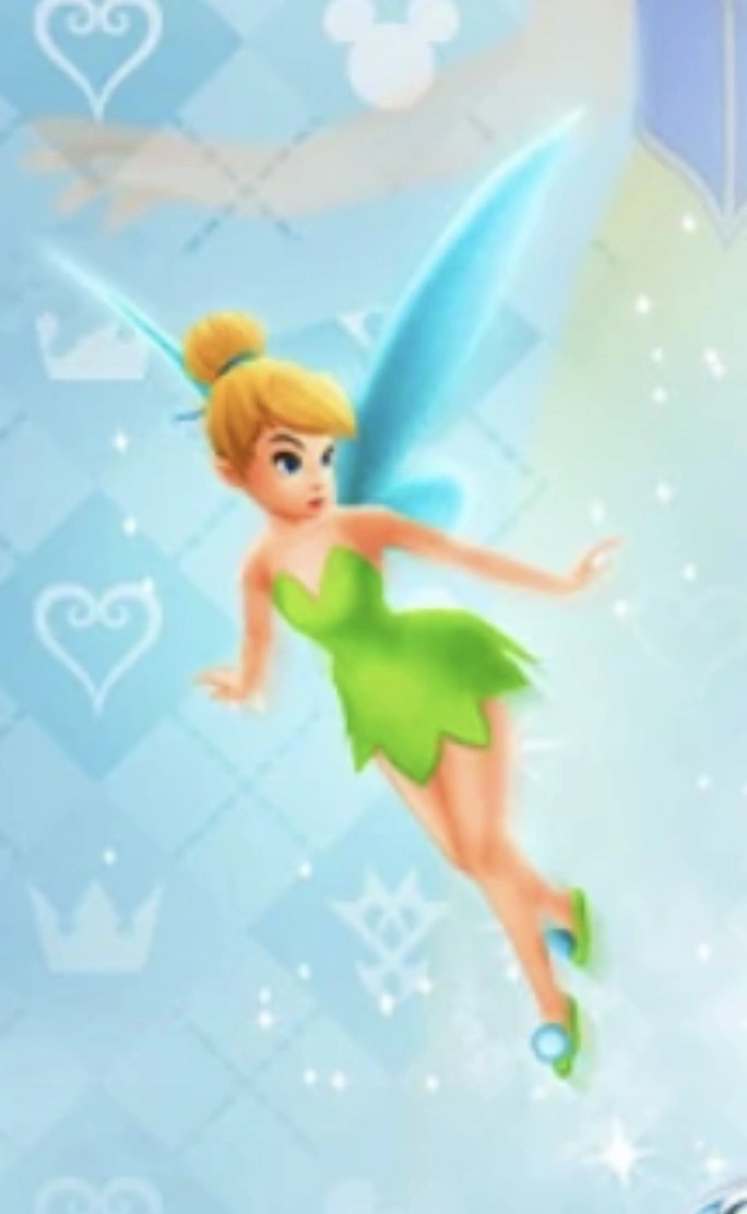 Tinkerbell in blue background | Fandom