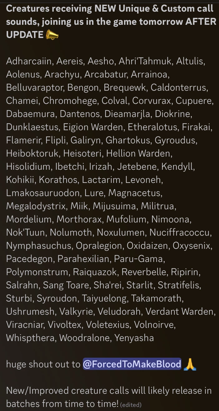 New creature calls | Fandom