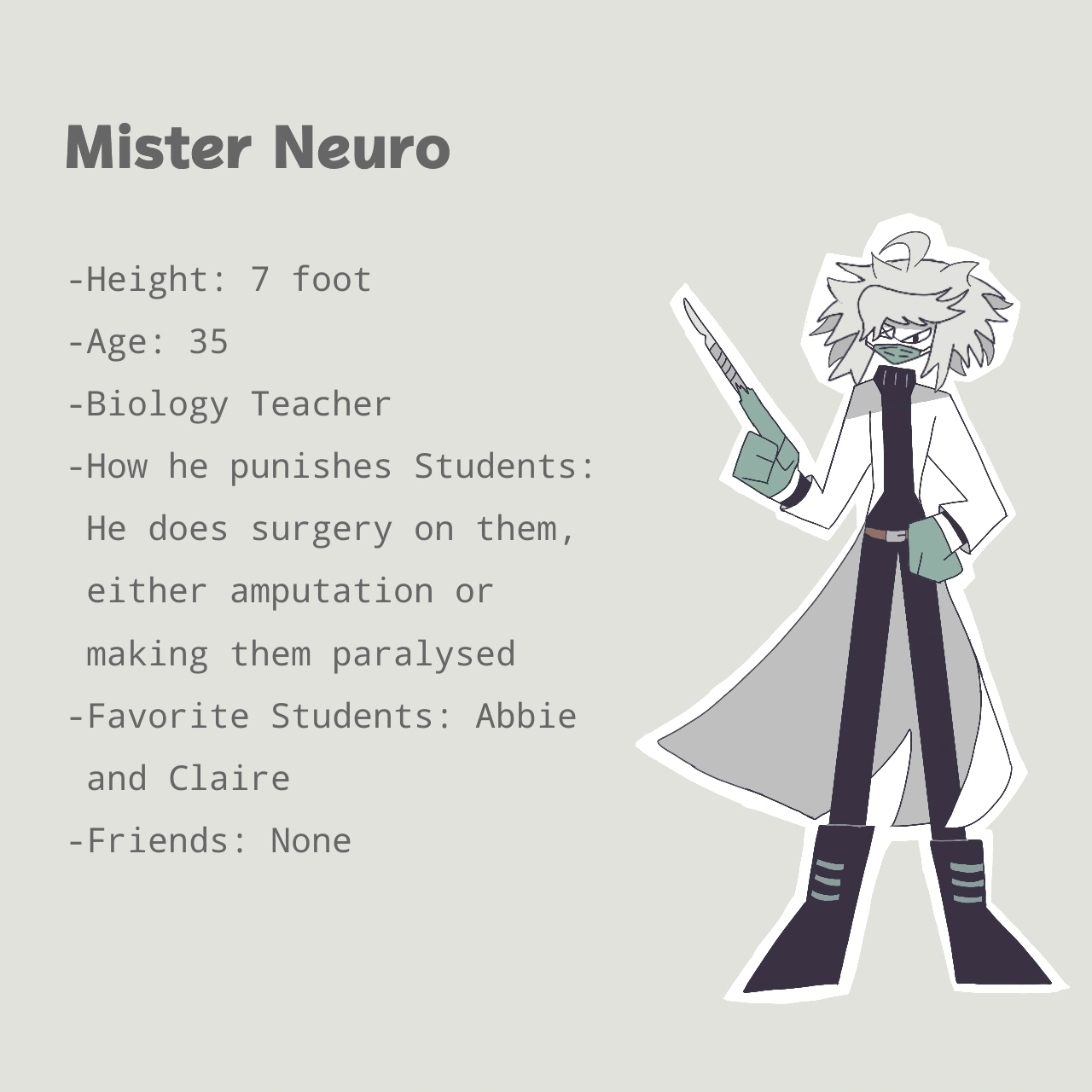 FPE OC Mister Neuro | Fandom