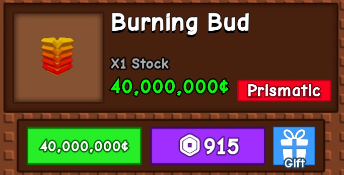 BURNING BUD IN STOCK | Fandom