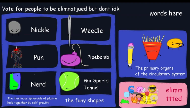 BFDIA 15 voting screen looks a bit different | Fandom