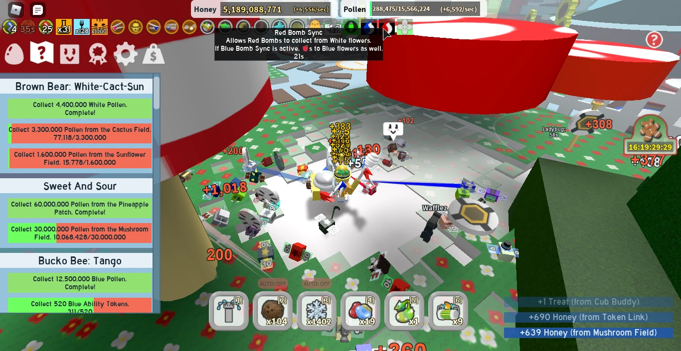Red bomb sync activates apples | Fandom