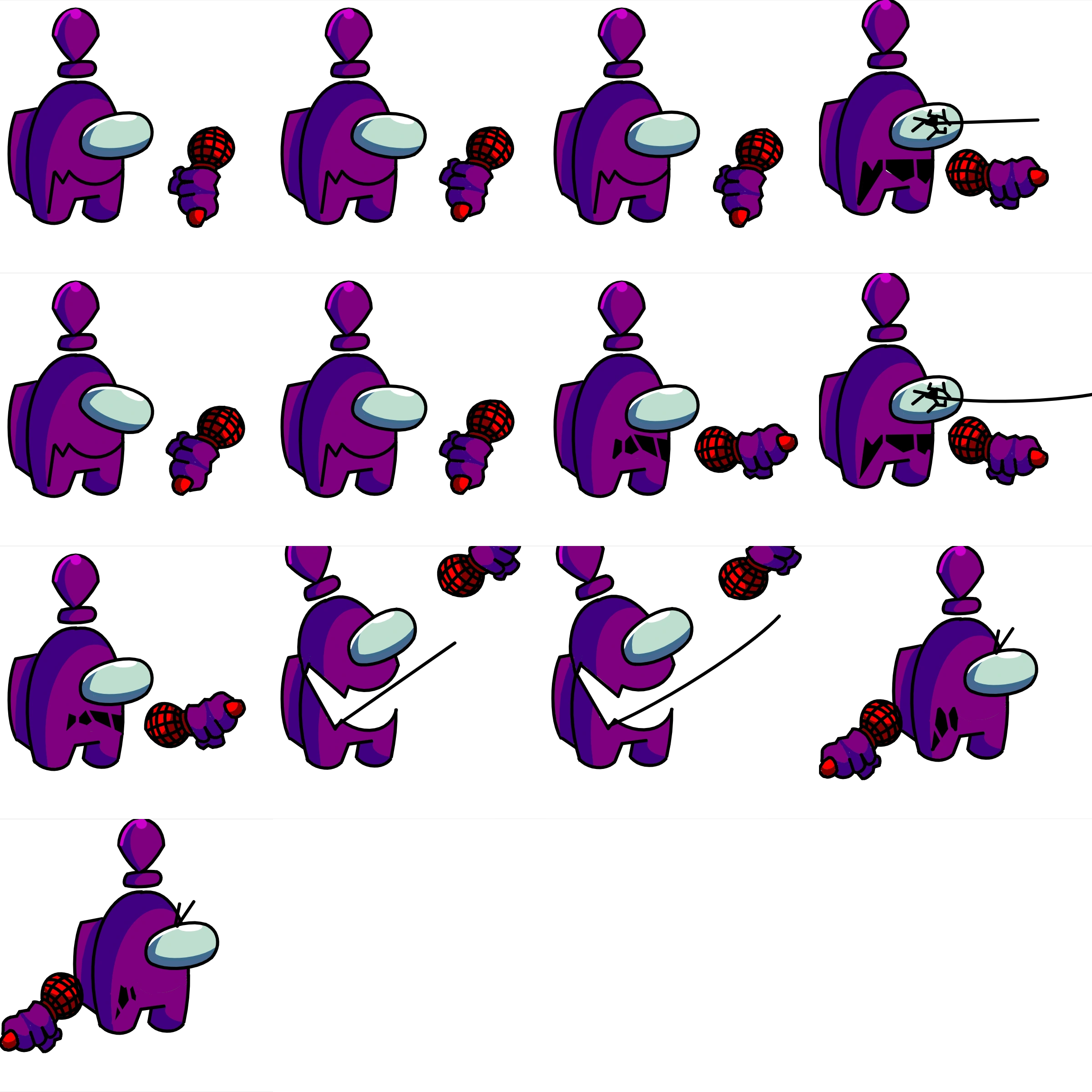 i made a spritesheet for purple | Fandom