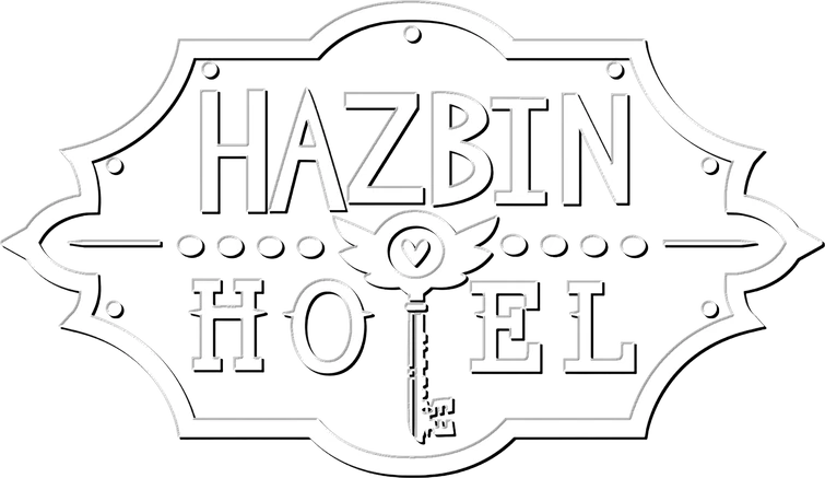 I made Hazbin Hotel (White) Logo | Fandom