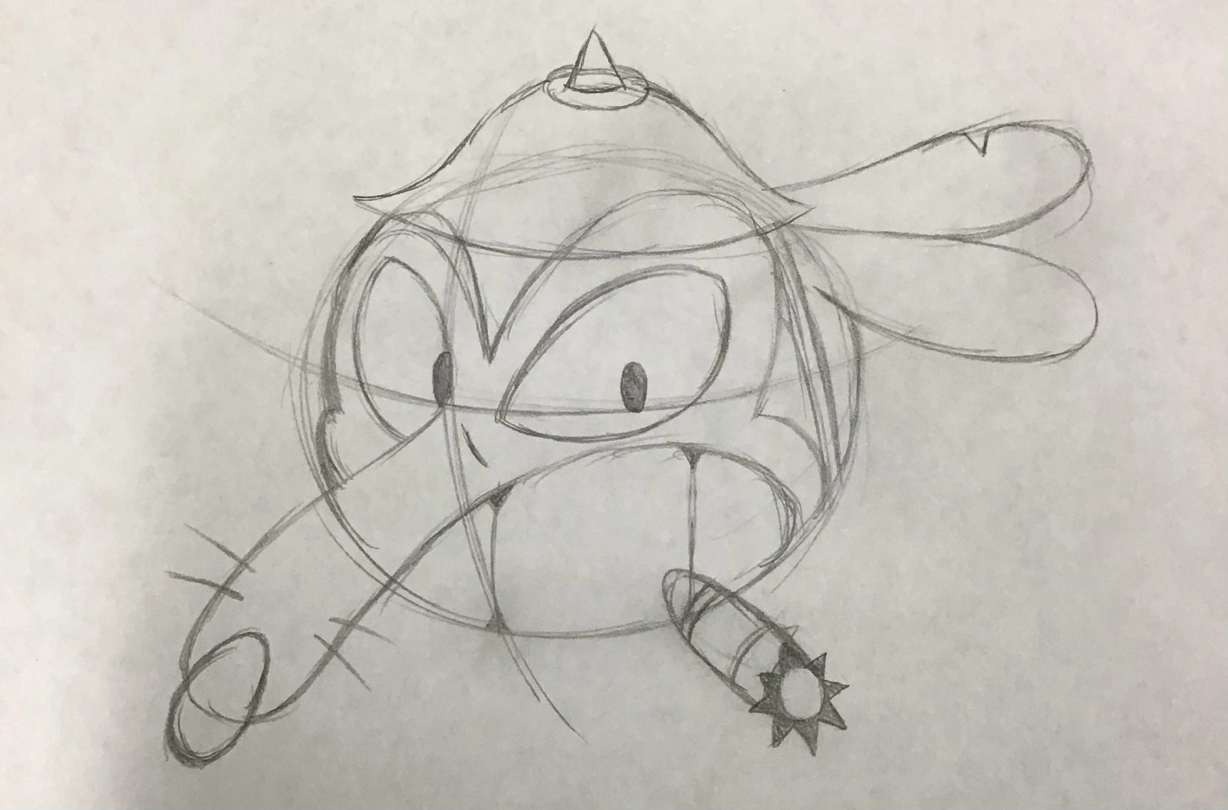 A pencil sketch of Werner Werman. | Fandom