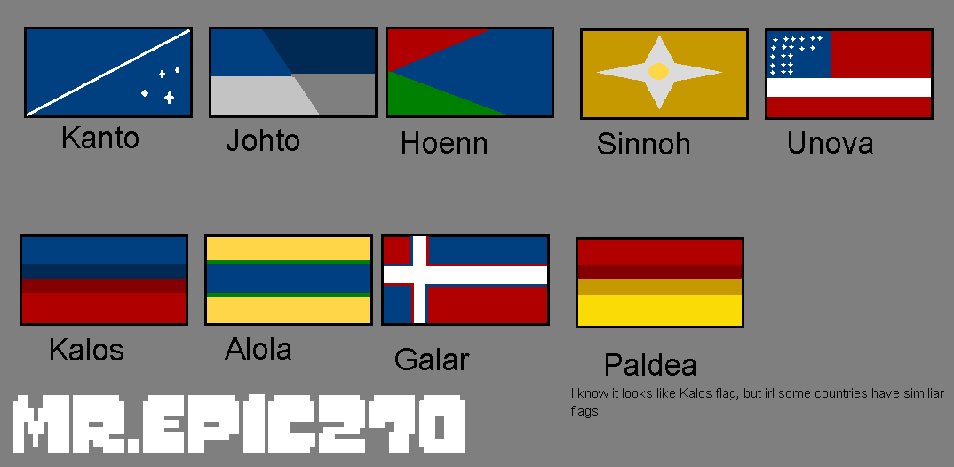If Pokémon regions had flags (Remake) | Fandom