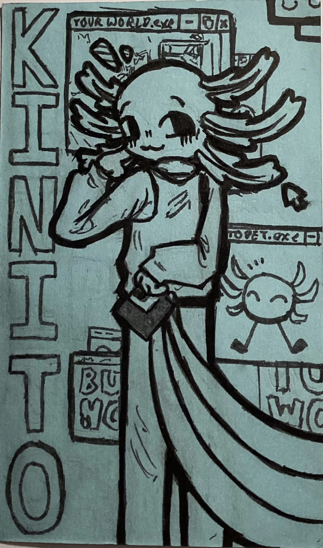 “You have to draw Kinito accurate to the game!1!1!” Dont care ...