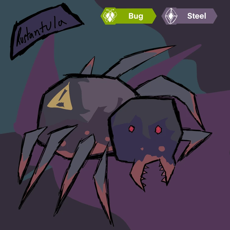 made a pokemon based off the giant anime spider from teapot | Fandom
