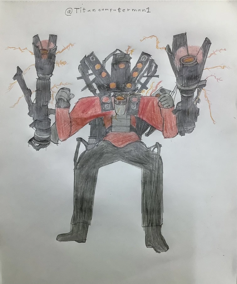 Drawing upgraded titan speaker man | Fandom