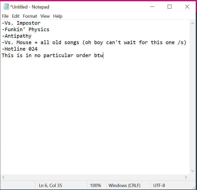 Which one first? | Fandom