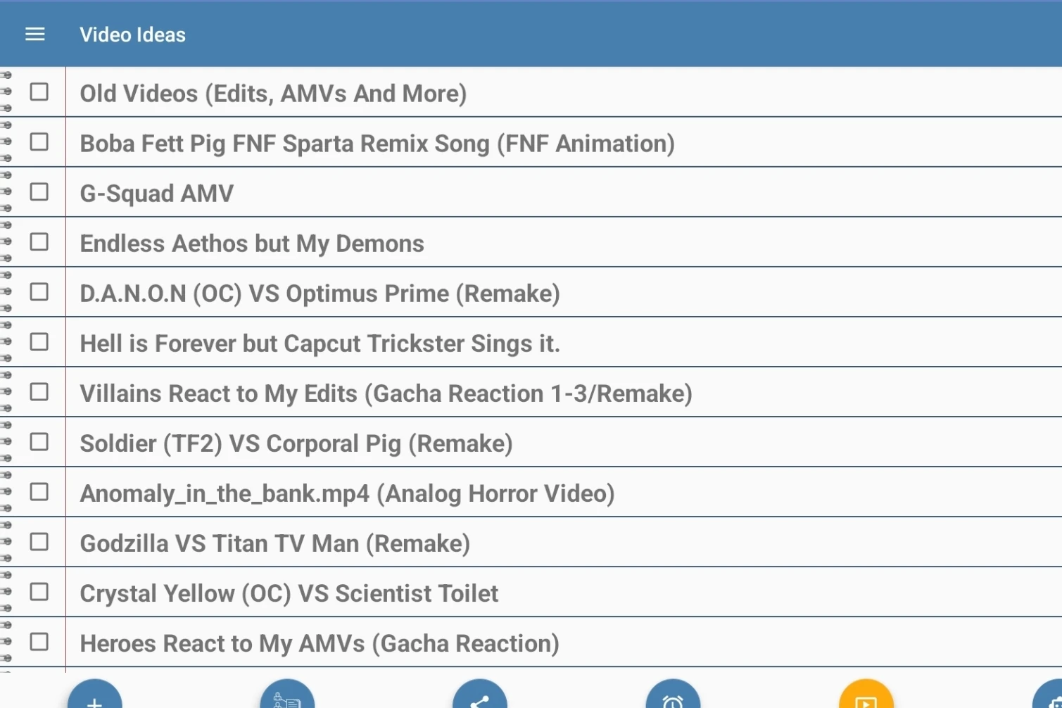 My Video Ideas | Fandom