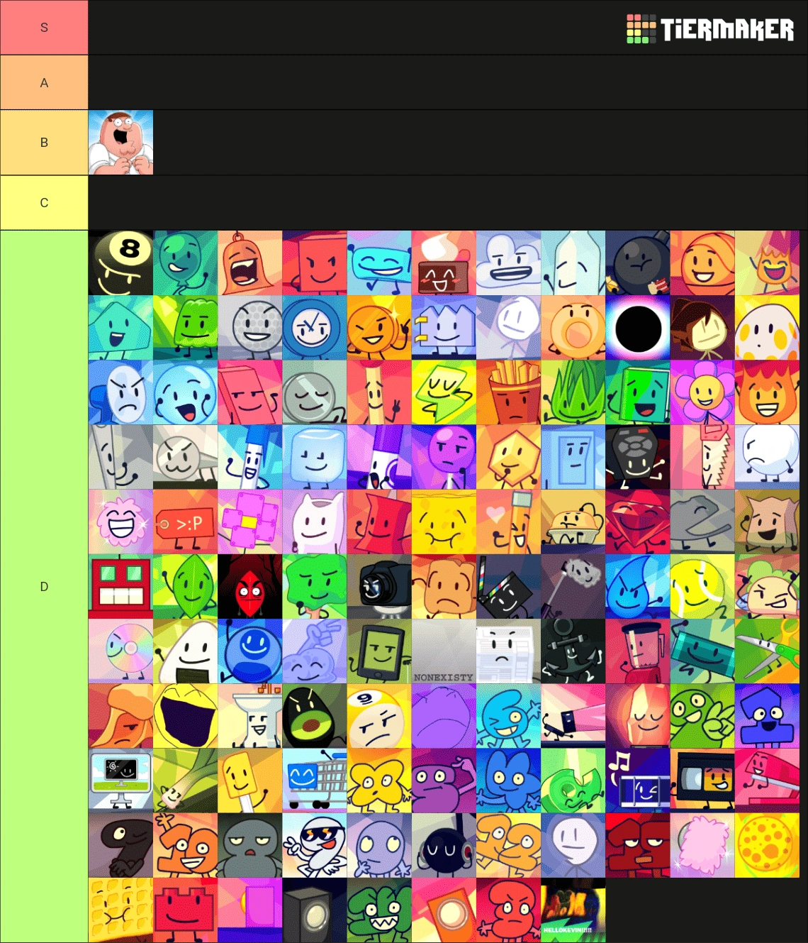 My new bfdi tar list | Fandom
