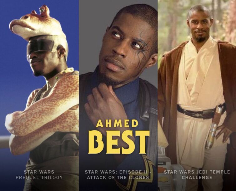 Ahmed Best: Gungan General, Jedi and Bounty hunter, Truly a SW legend ...