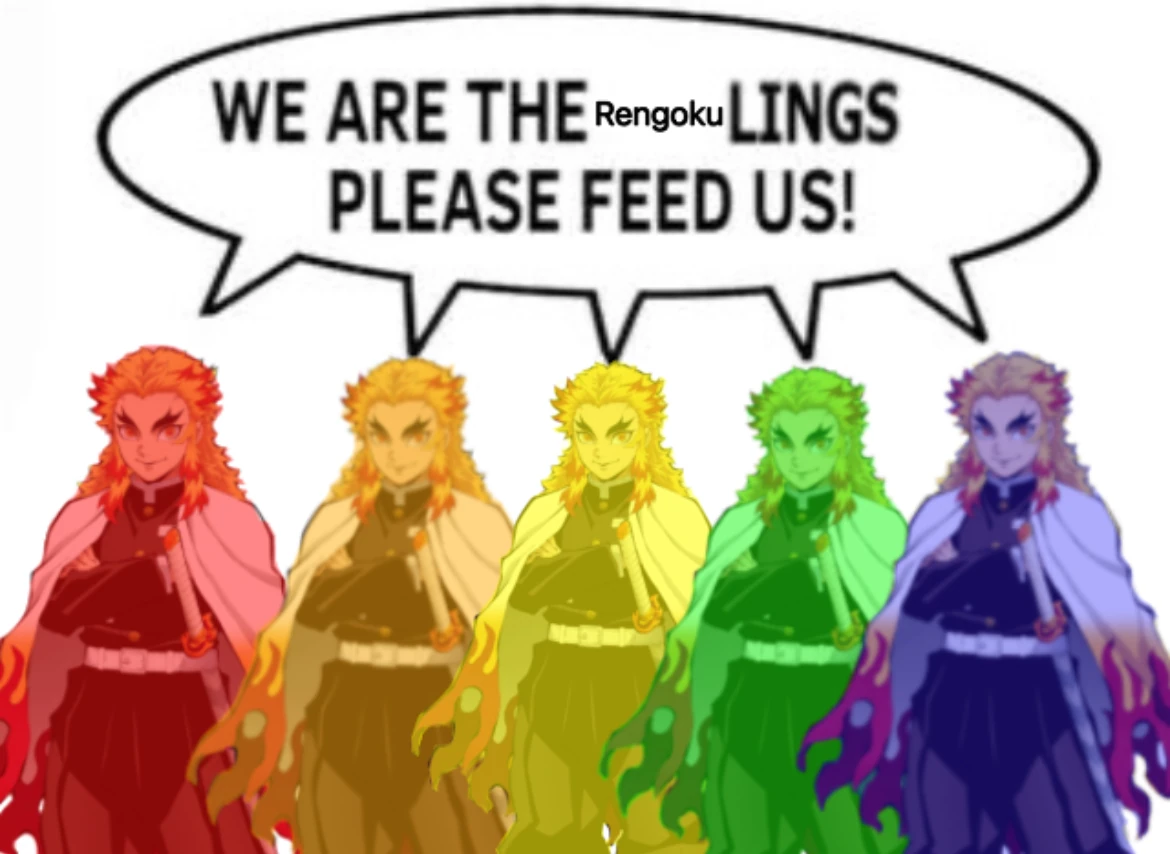 Rainbow Rengoku meme | Fandom