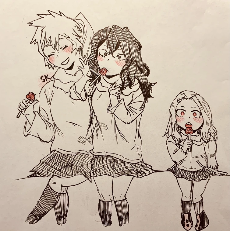 Itsuka, Setsuna, and Eri 🍎 | Fandom