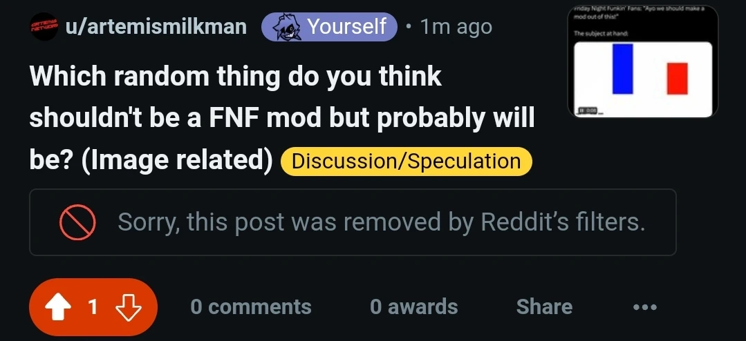 Reddit gave me this weird ass error when I tried to submit a post. | Fandom
