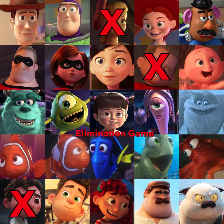 Disney Pixar Characters Elimination Game | Fandom