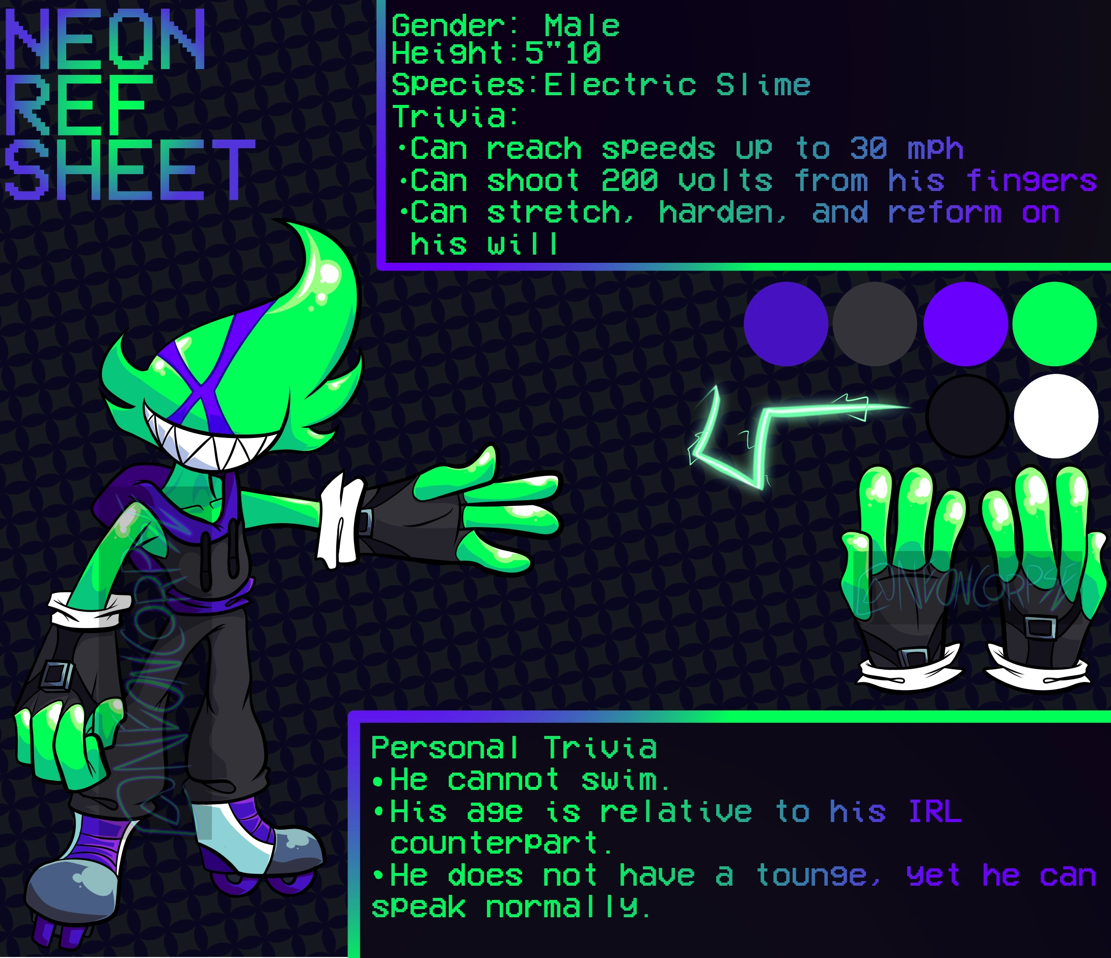 New Neon Reference Sheet + Tiny Q&A | Fandom