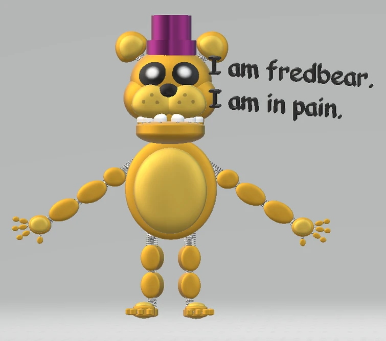 I tried to make fredbear in paint 3d... | Fandom