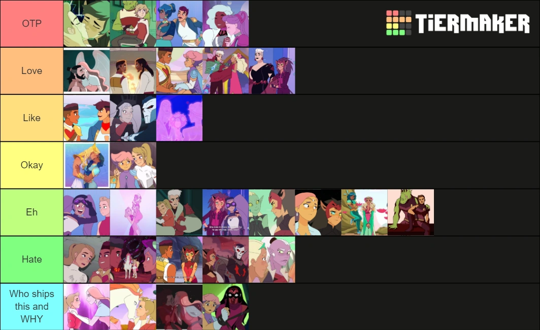 Ship Tier Listtt- | Fandom