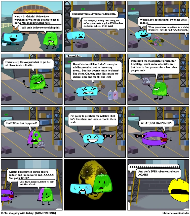 Bracelety and Gelatin go X-Mas shopping! (GONE WRONG) | Fandom