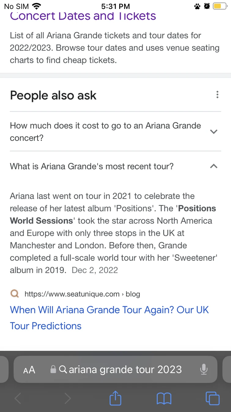 Positions World Tour | Fandom