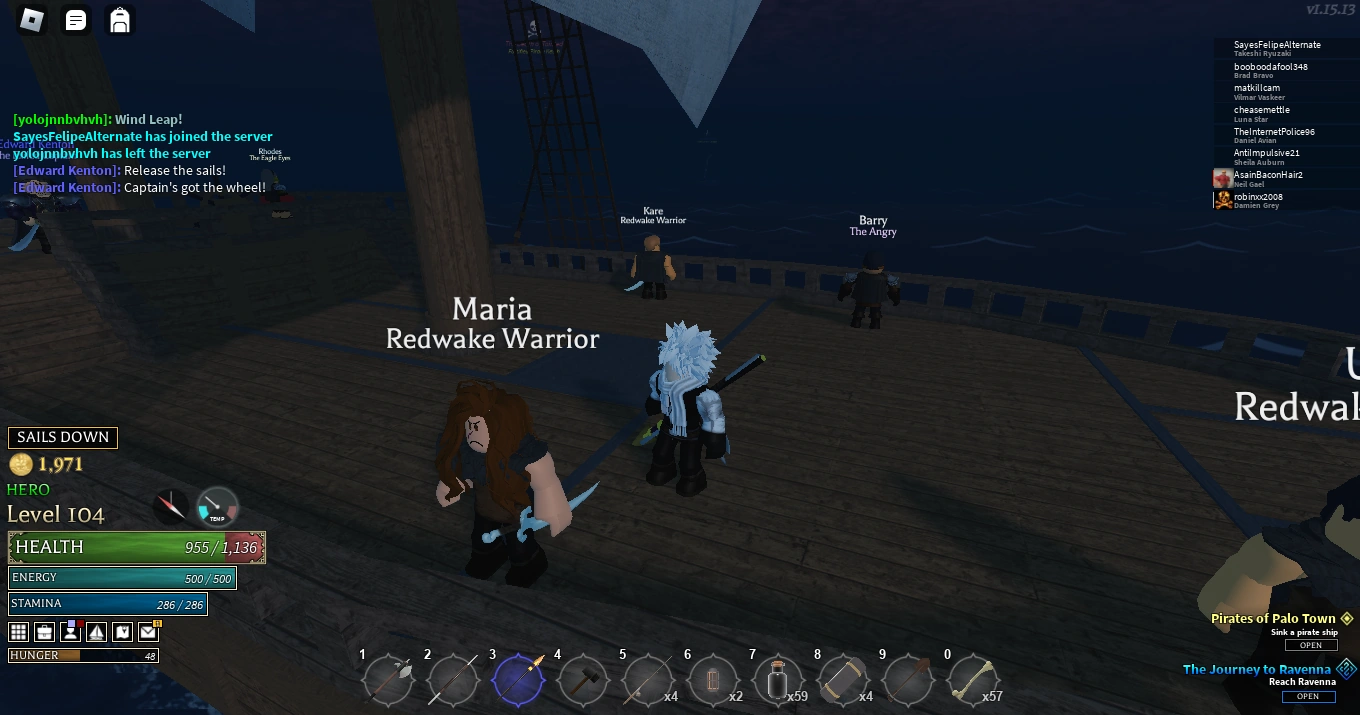 theres literally every redwake warrior with weird names, and then ...