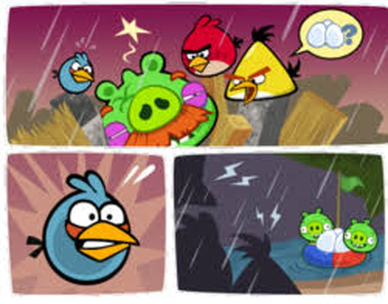 Send me images of cutscenes that are seen in the original Angry Bird ...