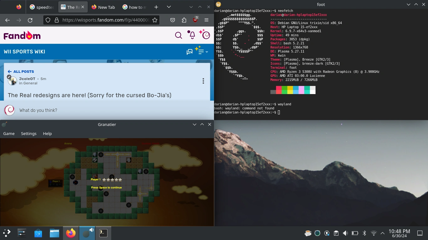 So.... I switched to KDE Plasma as my DE in Debian. | Fandom