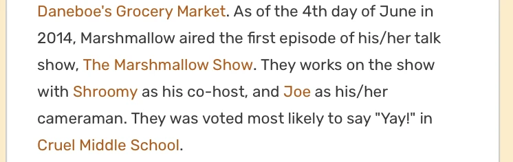 Isn't Marshmallow from Annoying Orange the first non-binary Cartoon Network character | Fandom