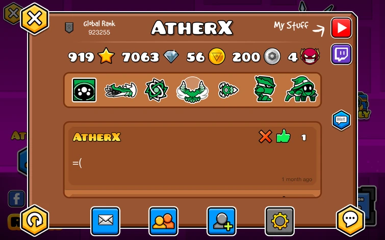 Send A Screenshot Of Your GD Profile | Fandom